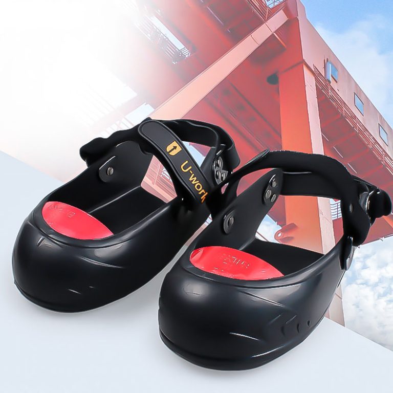 Removable steel toe inserts with double straps slip resistant