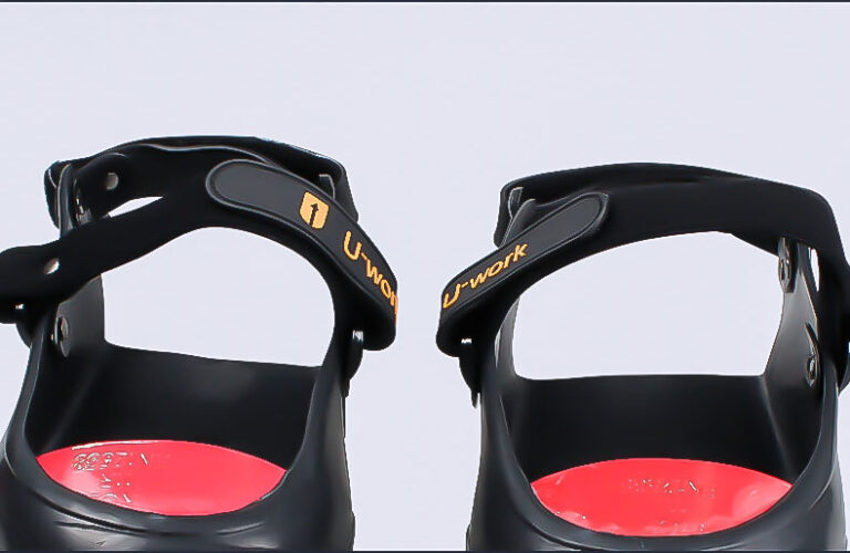Removable steel toe inserts with double straps slip resistant